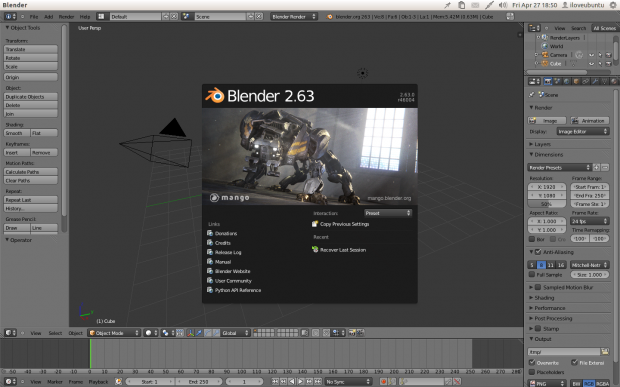 Blender 2.63 发布 – PPA安装 | 我是菜鸟