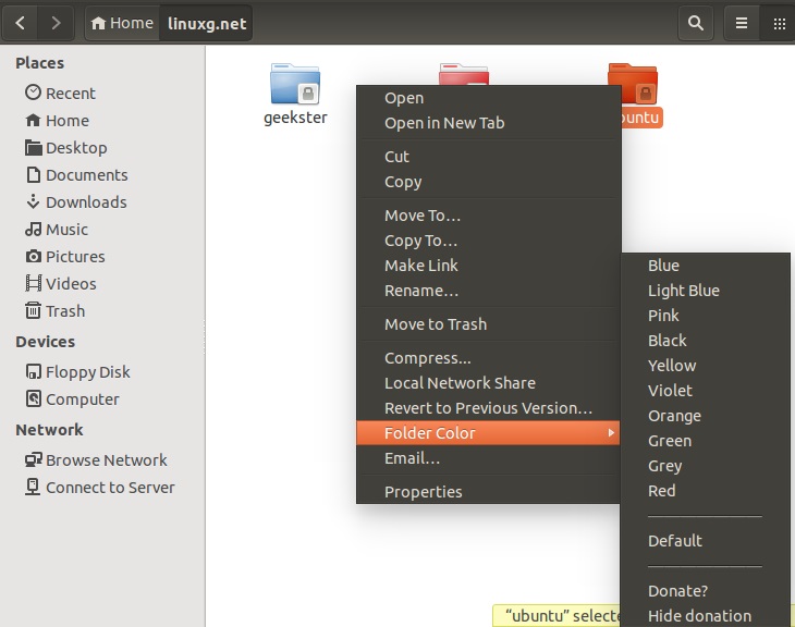 Folder Color 已添加到 Ubuntu 15.04 默认库中 | 我是菜鸟